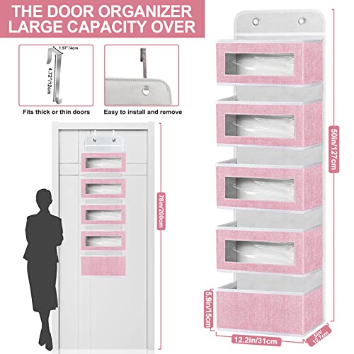 homyfort Over the Door Organizer, Hanging Baby Diaper Organizer for Nursery,Under Bed Shoe Storage Organizer for Closet
