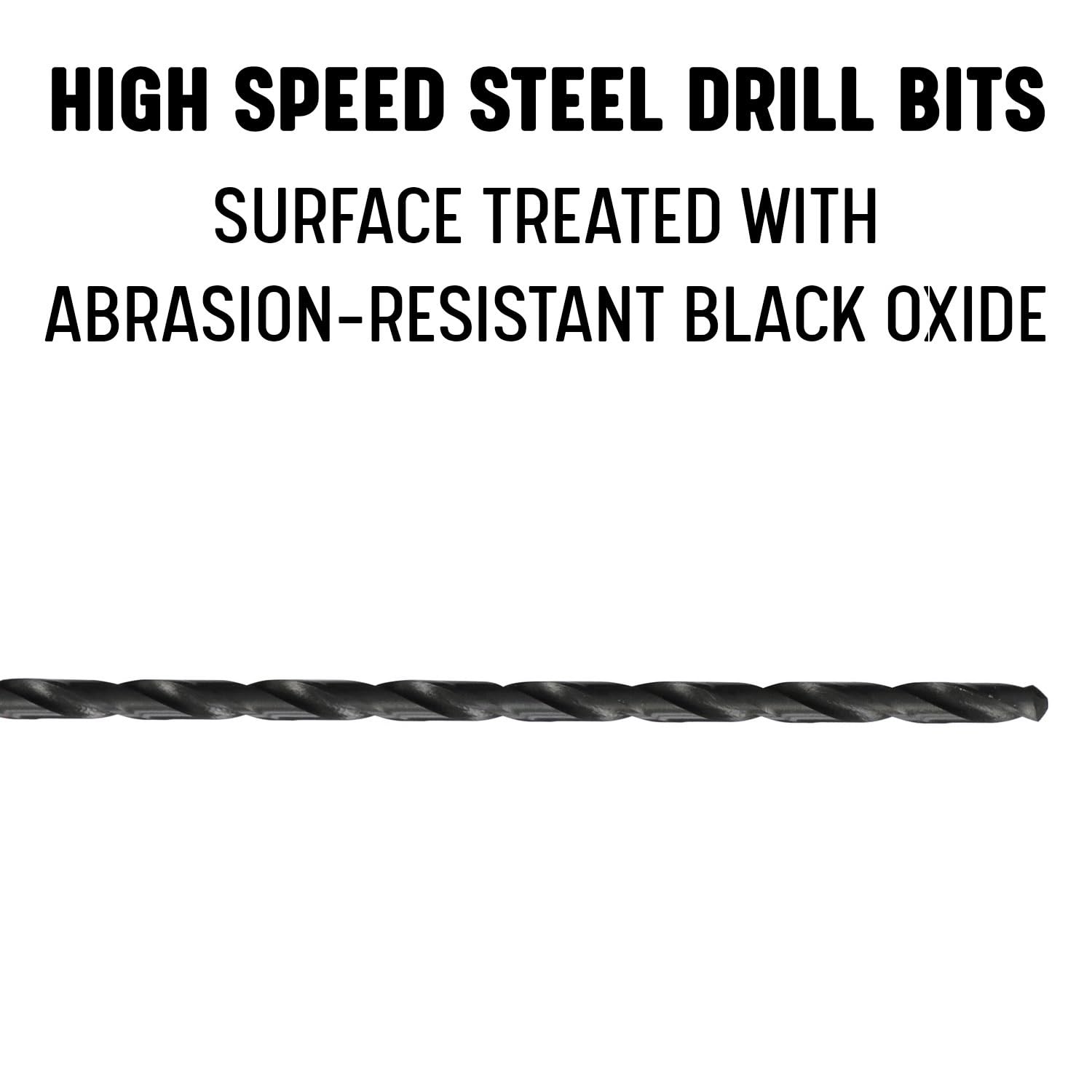 Drill America 9/16" x 12" High Speed Steel Extra Long Drill Bit, DWDDL Series
