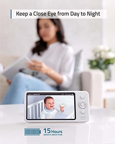 Eufy Baby SpaceView Add-On Video Baby Monitor, Night Vision, 5" Display