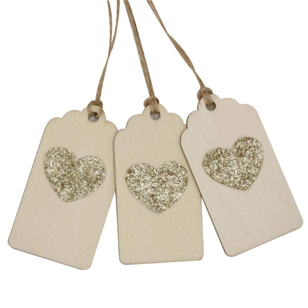 Mybbshower Gold Glitter Heart Stickers Engagement Party Wedding Invitation Decoration Envelope Seals Pack of 200