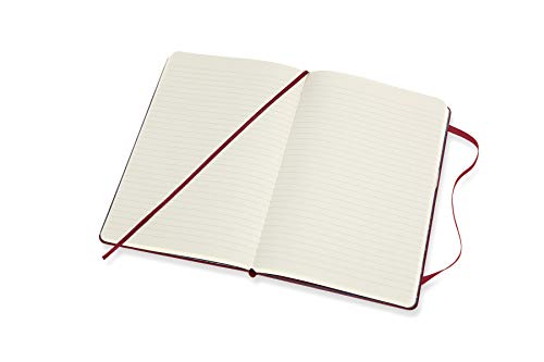 Moleskine Limited Edition Harry Potter Notebook, Hard Cover, Large (5" x 8.25") Ruled/Lined, Bordeaux Red, 240 Pages