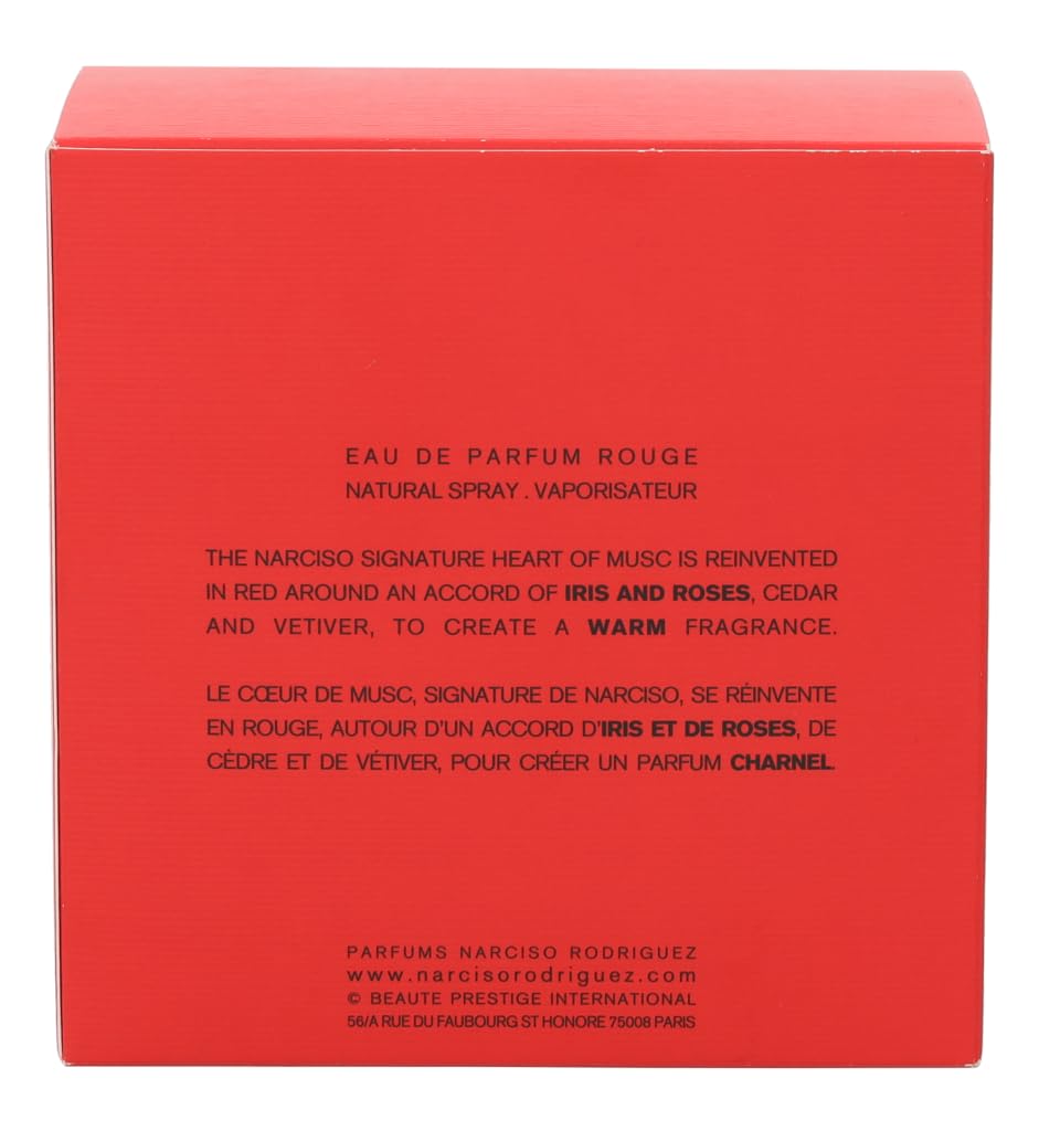 Narciso Rodriguez Rouge for Her 3.0 oz Eau de Parfum Spray