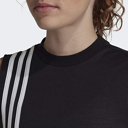 adidas Women's Must Haves 3-Stripes Tank Black/White Small