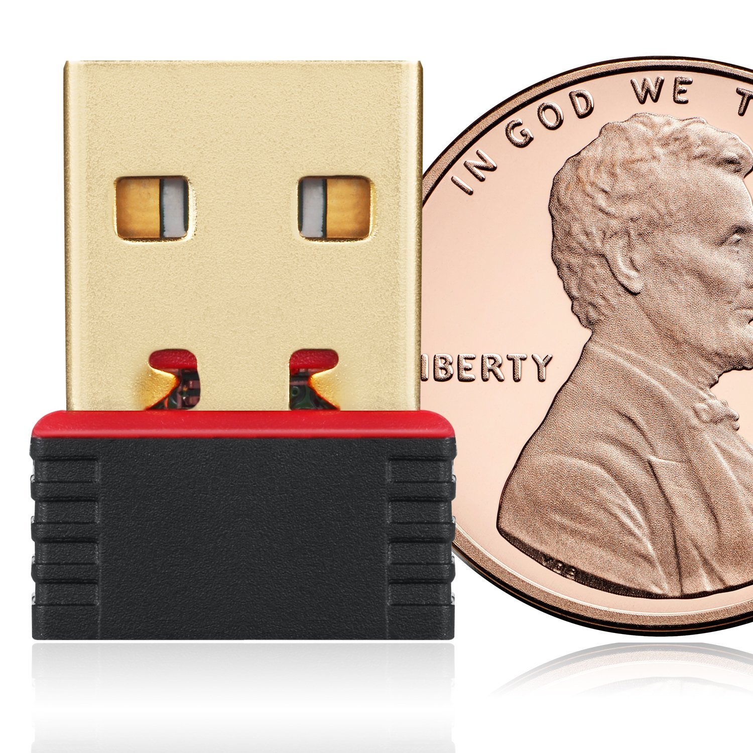 HomeSpot 150Mbps Wireless N WiFi USB Nano Adapter, Network LAN Card 802.11n, for Raspberry Pi/Windows XP/Vista/Win7/Linux/Mac OS