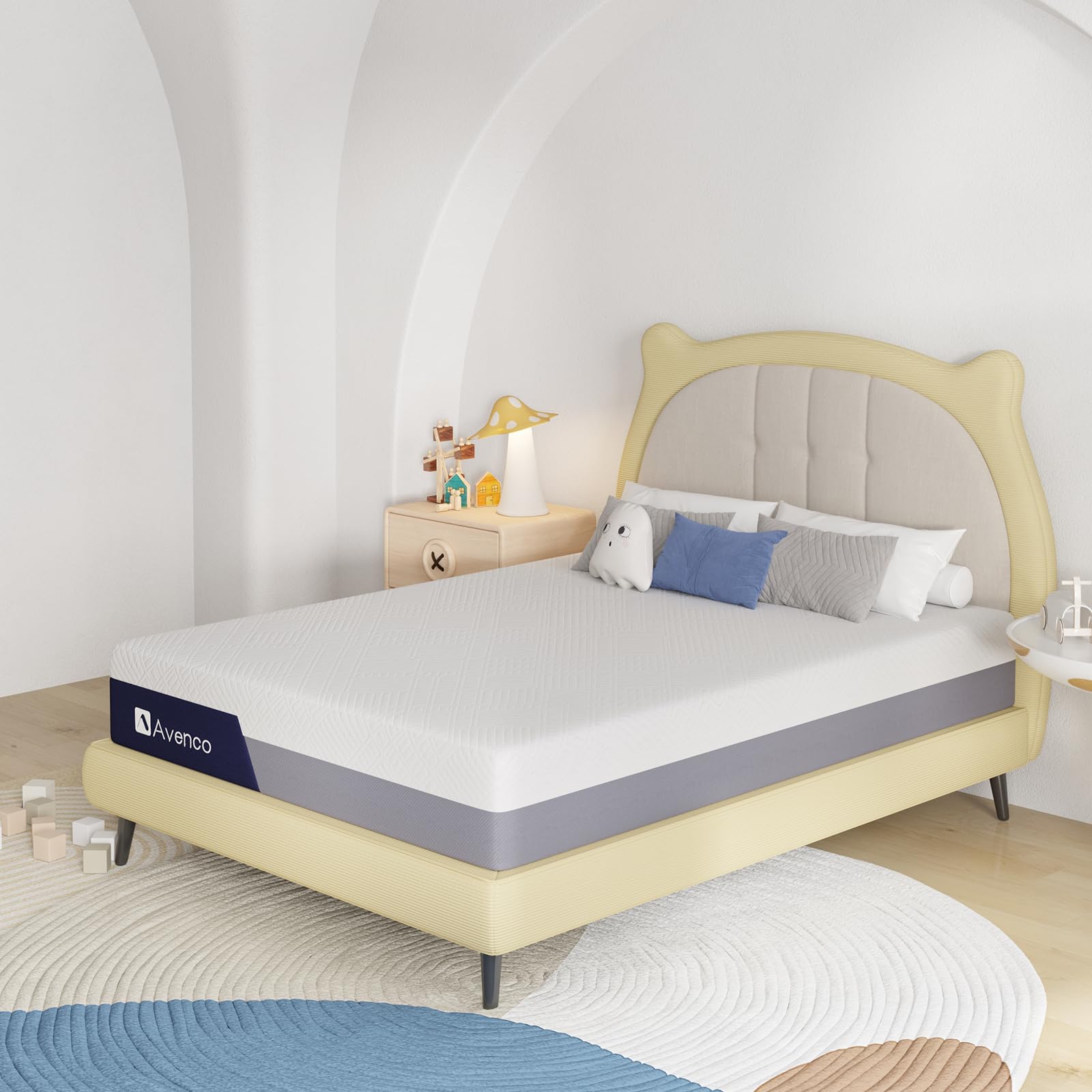 Avenco Twin Size Mattress, 8 Inch Gel Memory Foam Mattress Twin, Mattress in a Box for Fresh Sleep, Pressure Relief, Medium Firm Mattress with Motion Isolation
