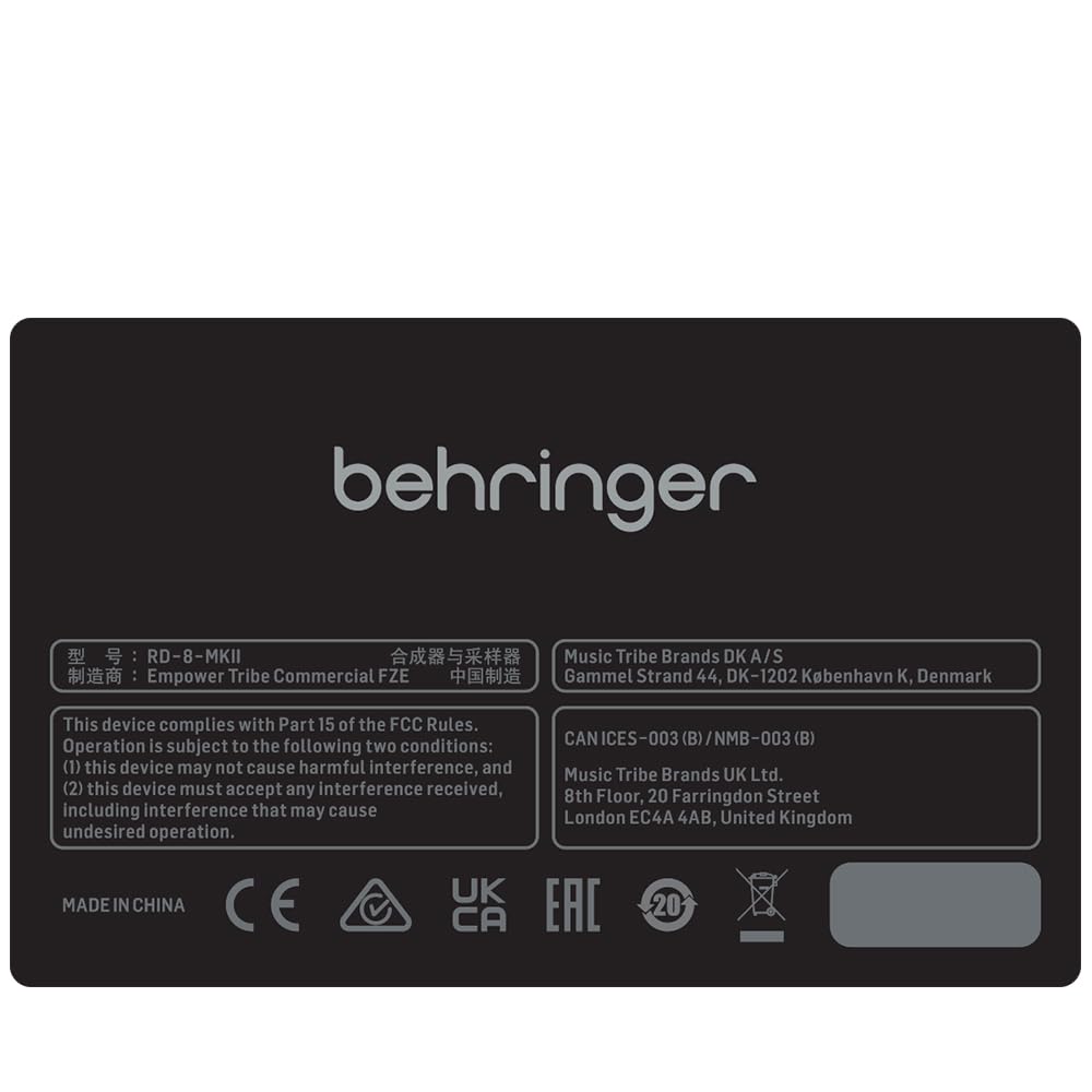 Behringer, 11 Rhythm Designer RD-8 (000-EH902-00010)