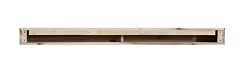 Pearl Mantels 492-60-WEATHER Acacia Wood Fireplace Mantel Shelf, 60", Weathered Finish
