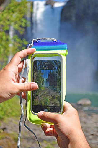 Seattle Sports E-Merse NeoXL -Compatible with iPhone X, All iPhone13 Models, Galaxy S10, Google Pixel 3 and All Smaller Smart Phones | Waterproof Submersible Pouch Dry Bag Case