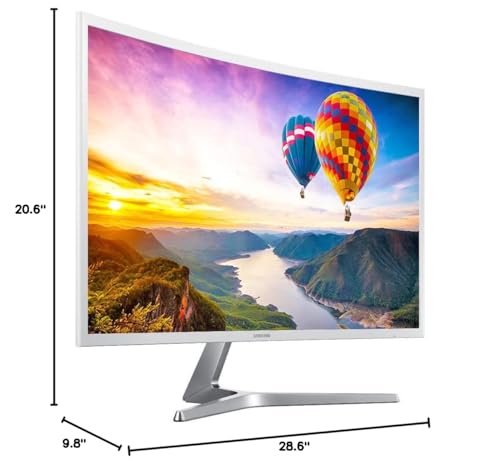 New Samsung 32" Full HD Curved Screen LED TFT LCD Monitor Glossy White MagicBright FreeSync Technology Eco Saving Plus Eye Saver DisplayPort HDMI (LC32F397FWNXZA)