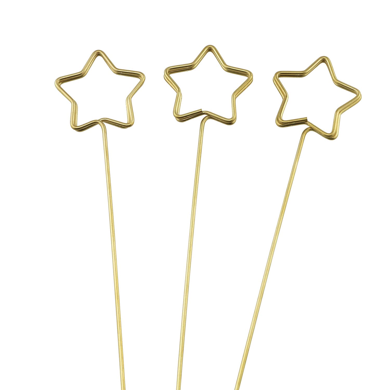 TAODAN Wire Card Holder 20PCS Metal Wire Floral Place Card Holders Five-Pointed Star Photo Memo Holder Pick Table Card Holder
