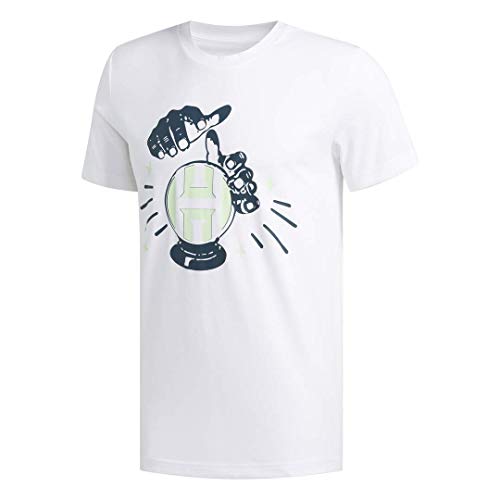 adidas Men's Harden Swagger Verb Basketball Tee, White, Medium