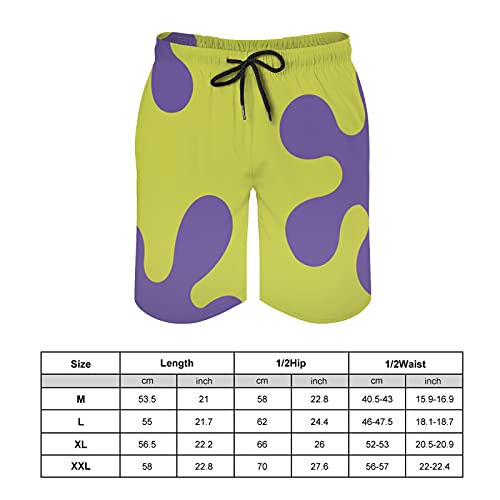 Cosplay Summer Beach Shorts Cool Boardshorts with Pockets Quick Dry Surfing Swim Trunks with Mesh Lining XL