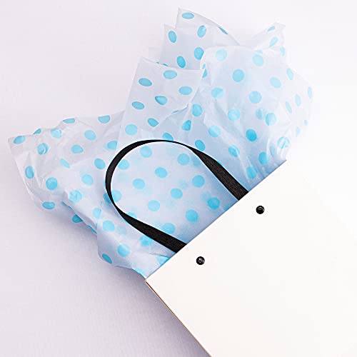 MR FIVE 120 Sheets Blue Tissue Paper Bulk,19.6"x 13.8",Blue Tissue Paper for Gift Bags,Baby Blue Tissue Paper for Crafts,Tissue Paper for Baby Shower Birthday Wedding Holiday