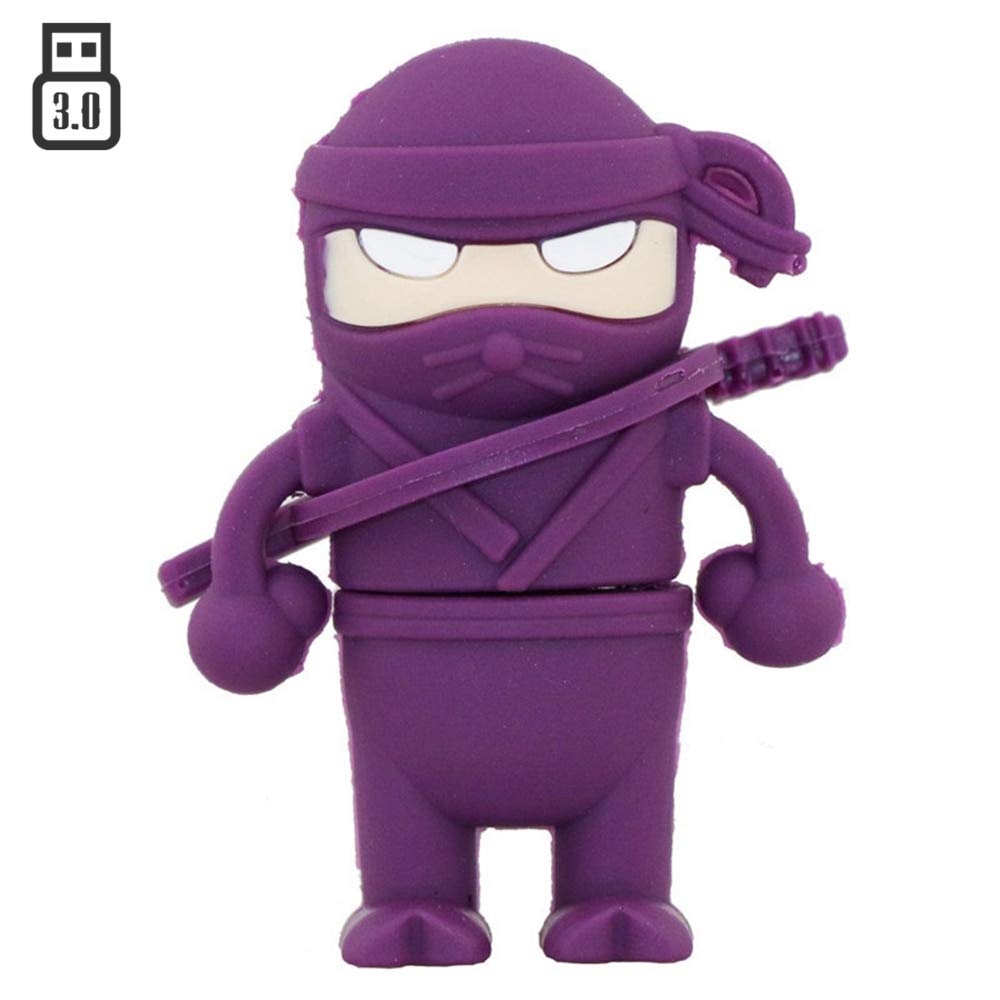 8GB Ninja Model USB 3.0 Flash Drive Memory Stick PenDrive Thumb Drive Jump Drive USB Flash Memory USB 3.0 Drive U Disk USB Stick Flash Disk Pen Drive - Purple