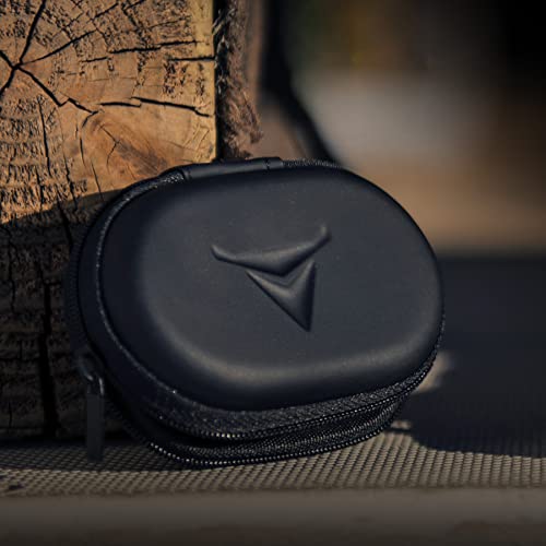 Decibullz - Zipper Headphones Carrying Case, Perfect for Earphones and Earplugs (Black)