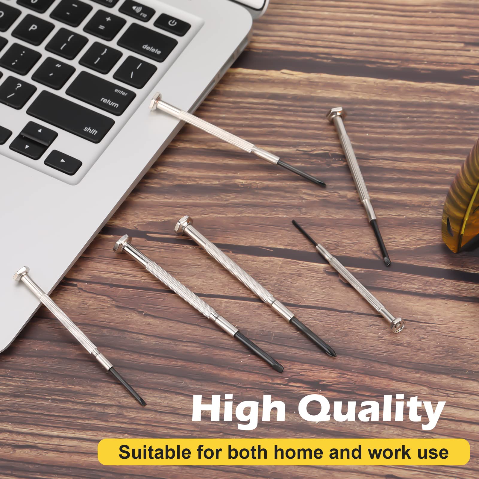6PCS Small Screwdriver Set - SuCiiBo Premium Mini Screwdriver Set with 6 Different Size Flathead and Small Phillips screwdriver for Electronics, Jewelry, Watch, Toys, Computer Repair