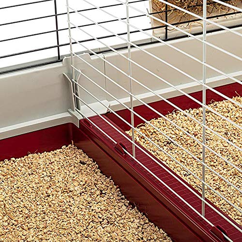 Ferplast Krolik XXL Rabbit Cage with Wire Extension, Rabbit Cage Includes All Accessories & Measures 63.8 L x 23.62 W x 19.68 H Inches, 1-Year Warranty, 63.78 x 23.62 19.62 x 19.68", Multicolor