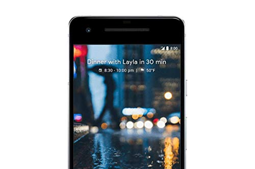 Pixel 2 Phone (2017) by Google, G011A 64GB 5in inch Factory Unlocked Android 4G/LTE Smartphone (Clearly White) - International Version (Renewed)