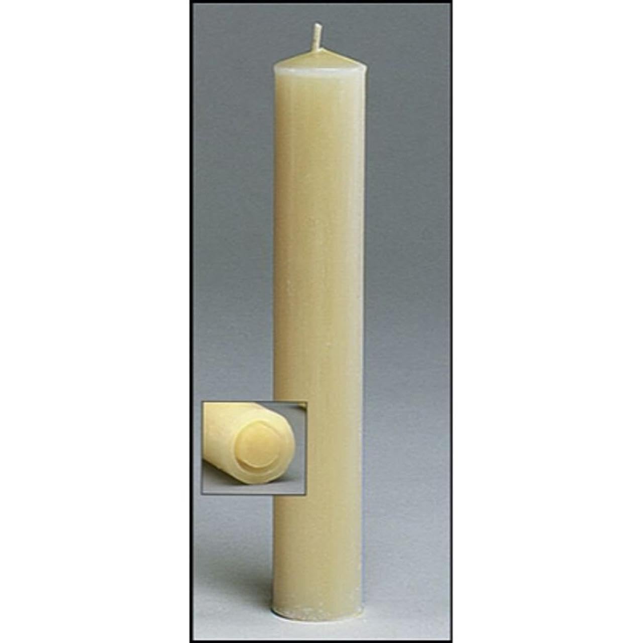 51% Beeswax Altar Candle - 1-1/2 x 25-1/2" - 6/bx 780090193133 - Gifts, Crosses, Rosaries, Chains and Much More