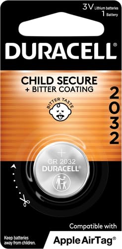 Duracell Duralock DL 2032 225mAh 3V Lithium Coin Cell Battery [Set of 6] or Sold as 6/BX