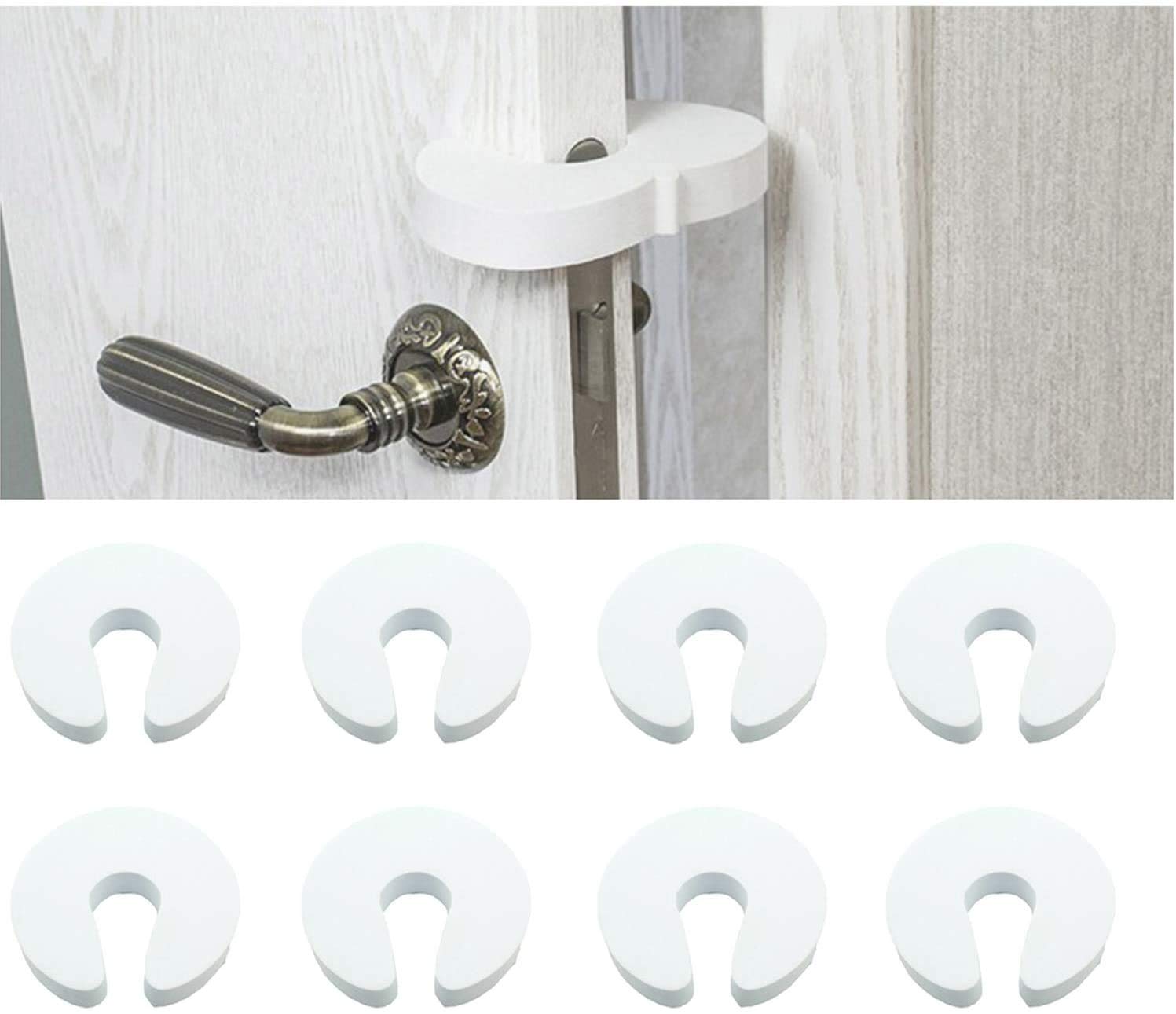Maydahui 8 PCS Finger Pinch Guards Baby Proofing Doors Extra Soft Durable Foam Door Stopper Slamming Doors Bumper Sleek Design for Child Baby Safety Finger Protectors