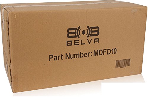 BELVA Dual 10-inch Car Subwoofer Box Sealed 3/4-inch MDF Prelined Polyfil