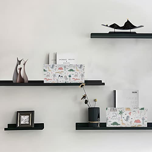 Dinosaurs Palm Trees Storage Basket Felt Storage Bin Collapsible Toy Boxs Foldable Felt Cube Organizer for Kids Bedroom Magazine