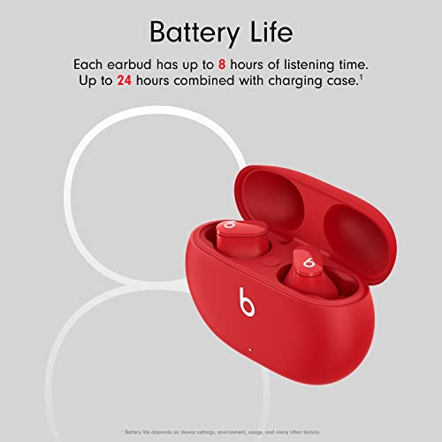 Beats Studio Buds - True Wireless Noise Cancelling Earbuds Red with AppleCare+ (2 Years)
