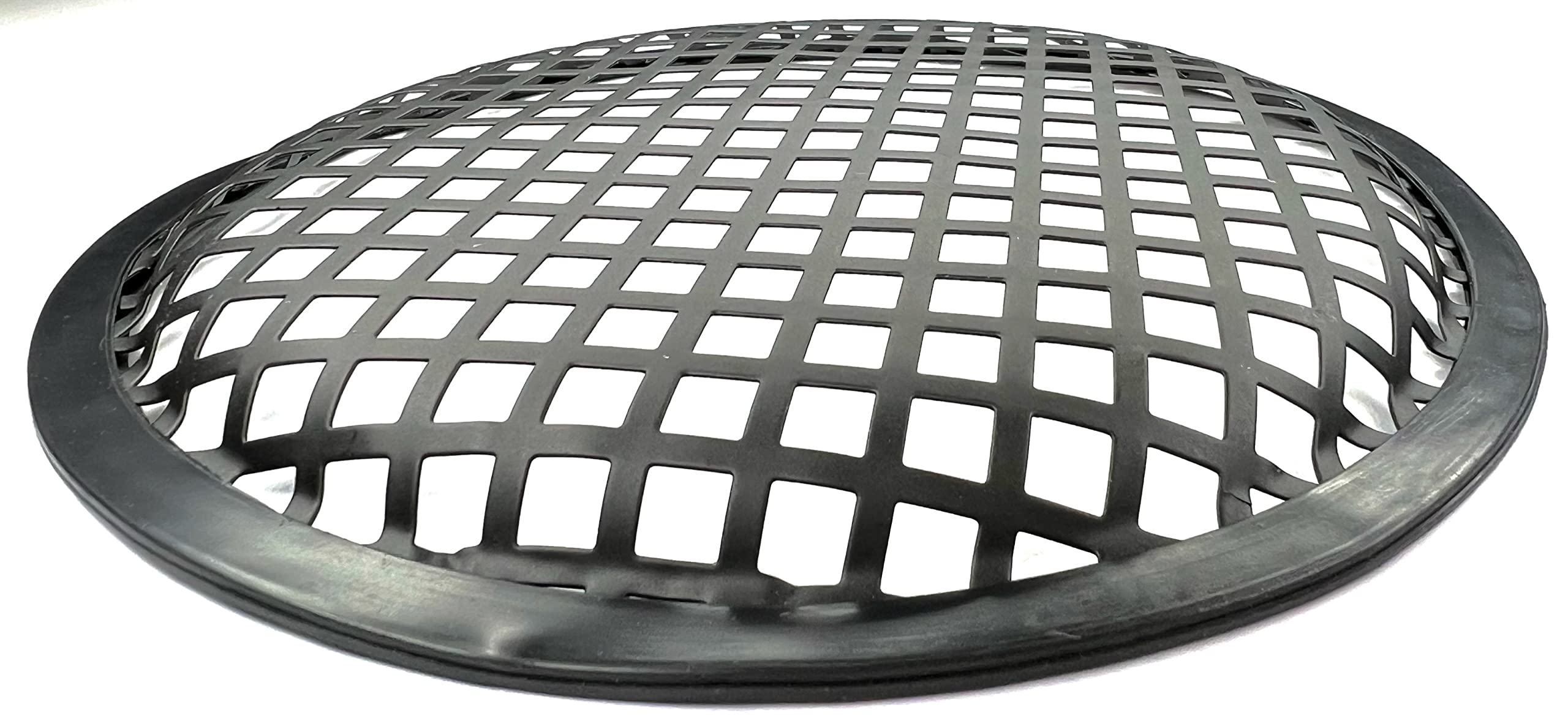 8 Inch (8") Speaker Grill Cover - Car Audio Speaker Grill Cover, Subwoofer Metal Mesh-Waffle Grill Cover Protector with Rubber Frame, 4 Clamps and 4 Screws