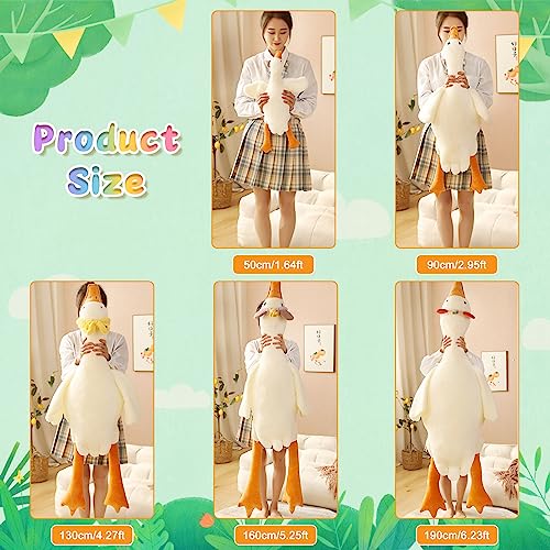 CottonStar Goose Stuffed Animal 20 Inch Cute Duck Plush Toy, Goose Plush Soft Swan Hugging Pillow, Gift for Kids and Friends, White