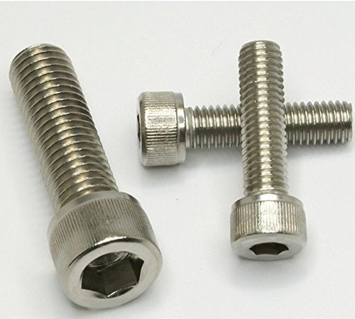 Hex Screw - Allen Screw - Socket Head Cap Screw - Stainless Steel (18-8) - #2-56 x 1/2" (Quantity: 100), Drive: Hex Socket, Head: Cylindrical