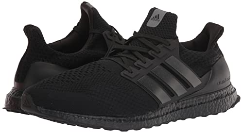 adidas Men's Ultraboost 5.0 DNA Running Shoe, Black/Black/Green, 11