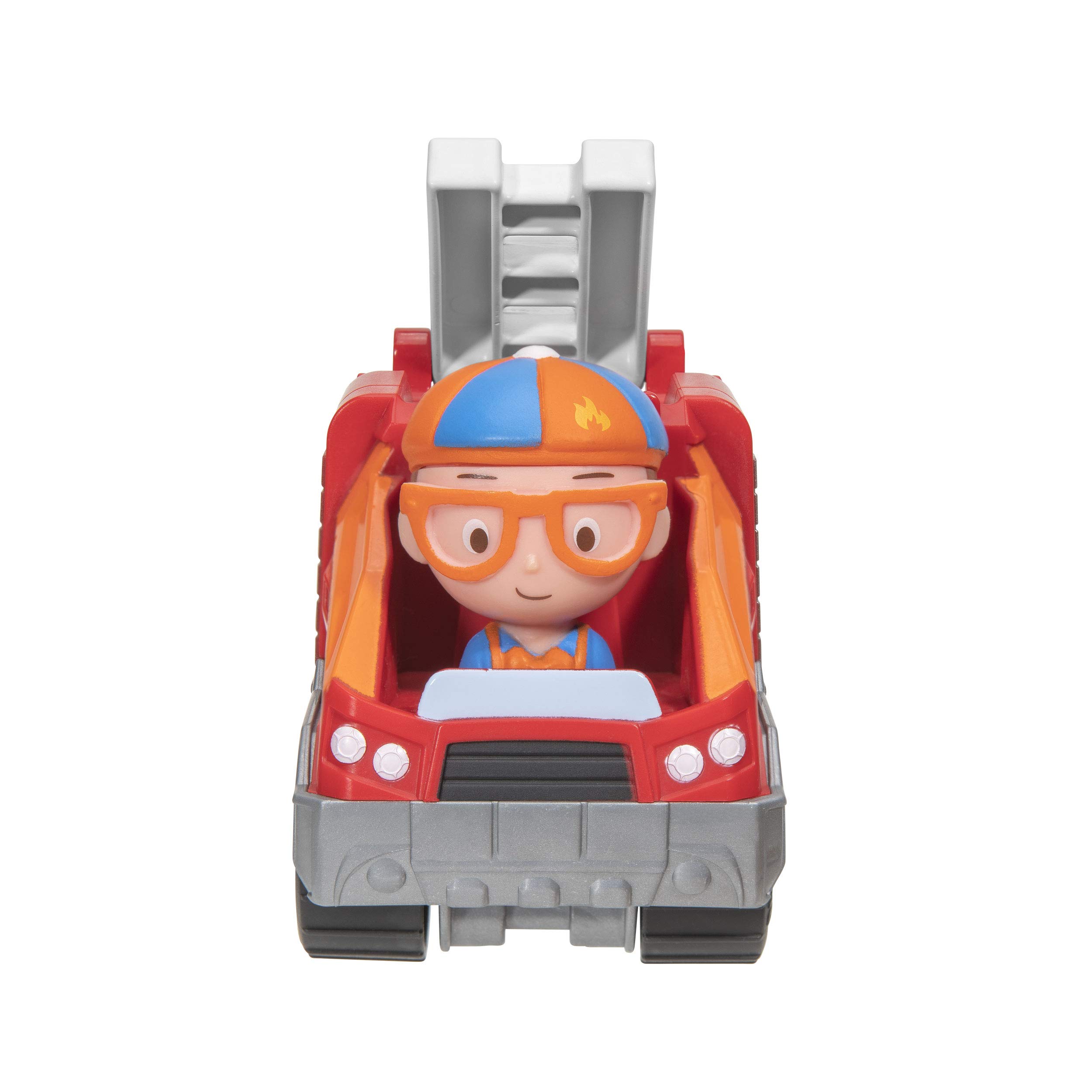 Blippi Mini Vehicles, Including Blippi Skid Steer and Blippi Ambulance, Each with a Blippi Toy Figure Seated Inside, Perfect for Young Children
