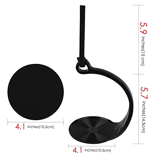 Adorila 2 Pack Anti Spill Drink Carrier, Unspillable Cup Carrier with Silicone Coaster, Mug Holder for Tea Cup, Coffee Mug, Soup Bowl (Black)