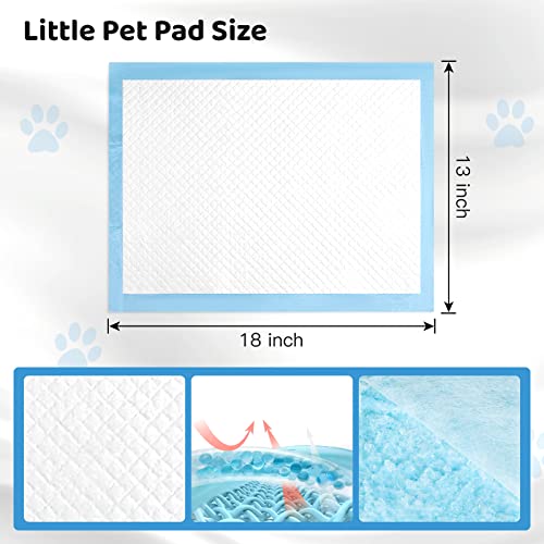 Disposable Puppy Training Pads 100 Count Pee Pads for Dogs, Cats, Rabbits and Guinea Pigs Waterproof Super Absorbent Odour Locking 13β x 18β