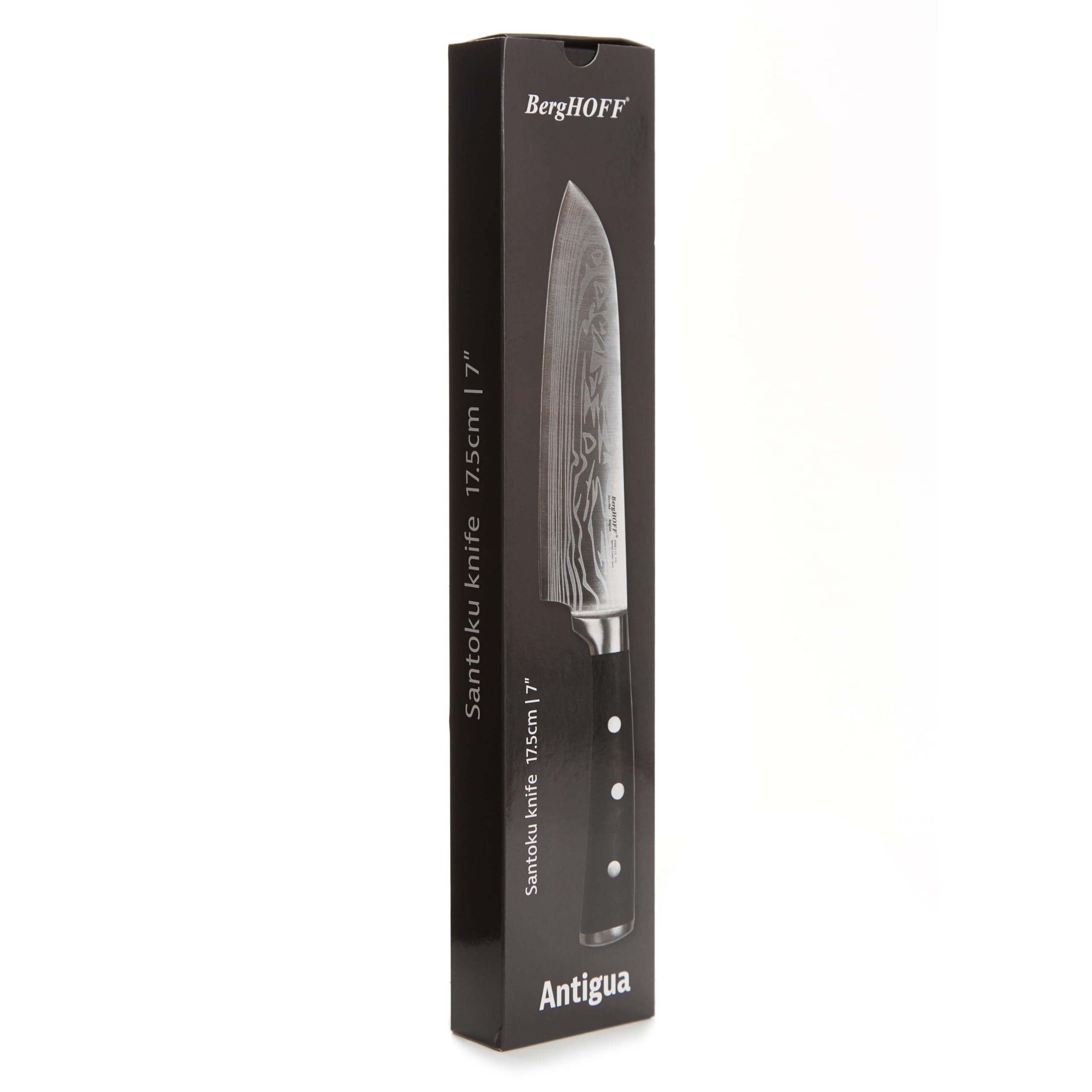 Berghoff Antigua 7'' Santoku Knife PP Handle With Three-rivets Ergonomic Designed Sharp Blade