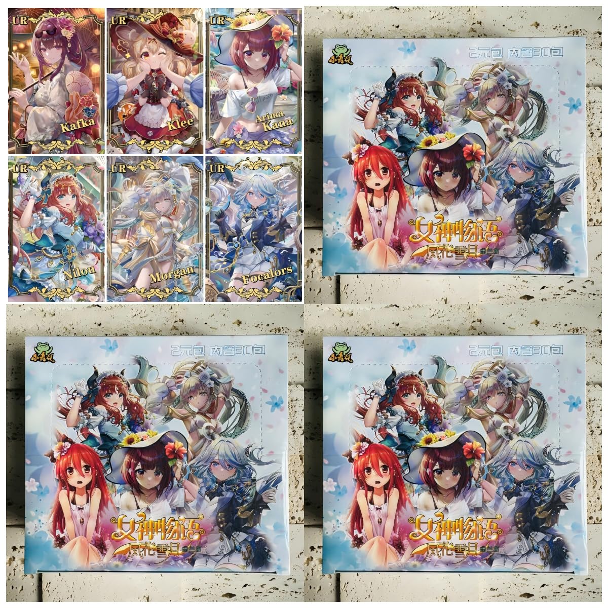 540 Pcs Goddess Story TCG Collection Cards, Booster Box Playing Cards,Birthday Gift Game Cards Table Toys 3 Boxes(NS-2M08-09-10)