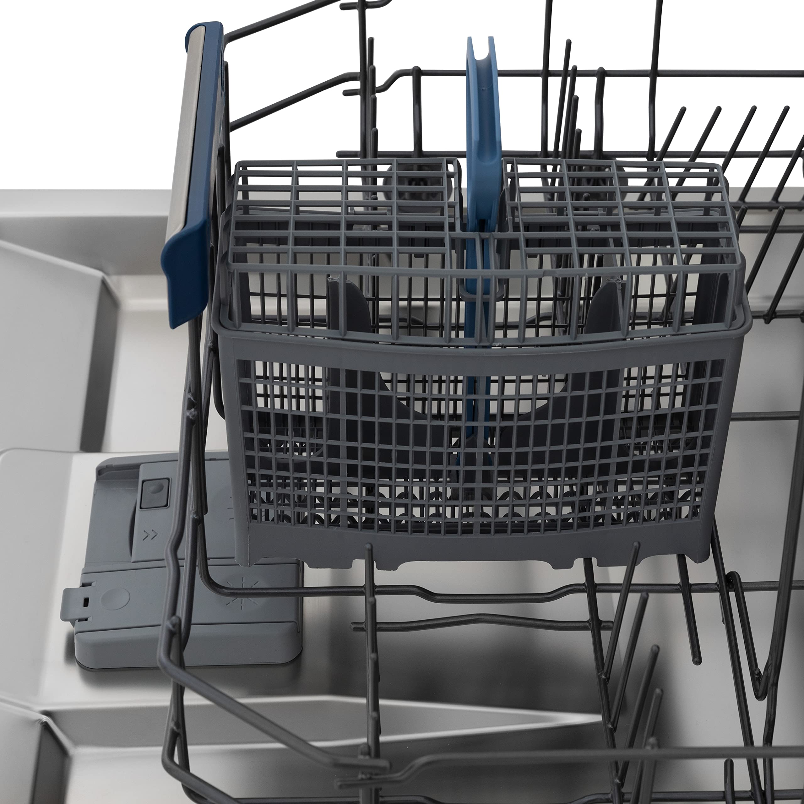 ZLINE Autograph Edition 24" 3rd Rack Top Control Tall Tub Dishwasher in Stainless Steel with Champagne Bronze Handle, 51dBa (DWVZ-304-24-CB)