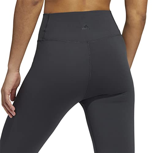 adidas Women's Elevated Studio 7/8 Tights, Carbon, X-Large