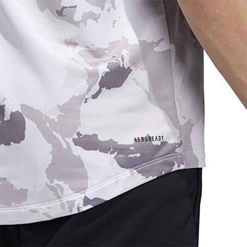 adidas mens Continent Camo City Tee White Small