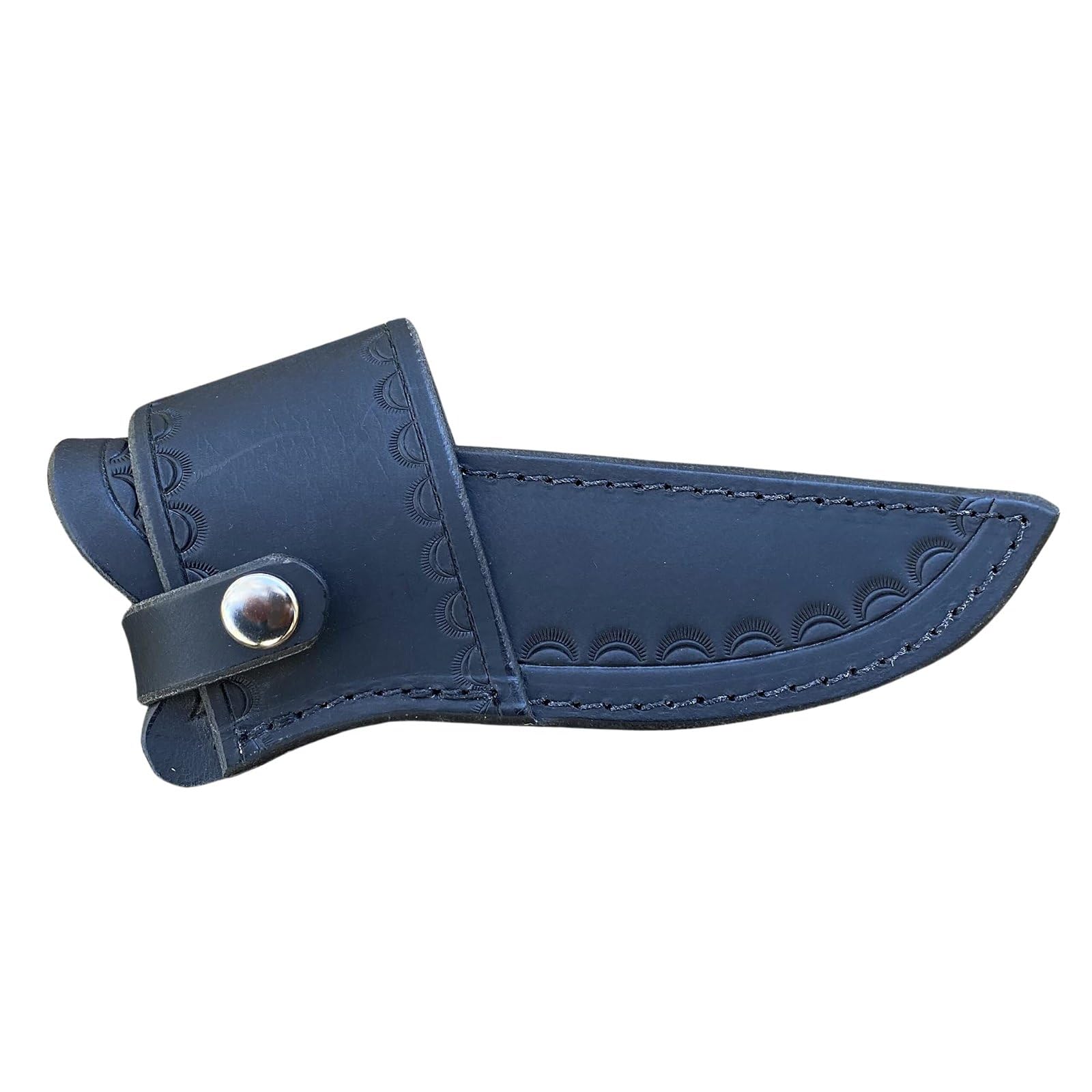 Coast Leathers Custom Leather Sheath, Fits Cold Steel 49LCK SRK No:149 SRK, Fixed Blade Knife Holder, Sheath Only - Cross Draw Knife Holster, Black