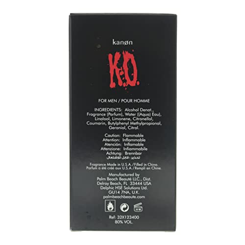Kanon Eau de Toilette Spray for Men, 3.3 Ounce