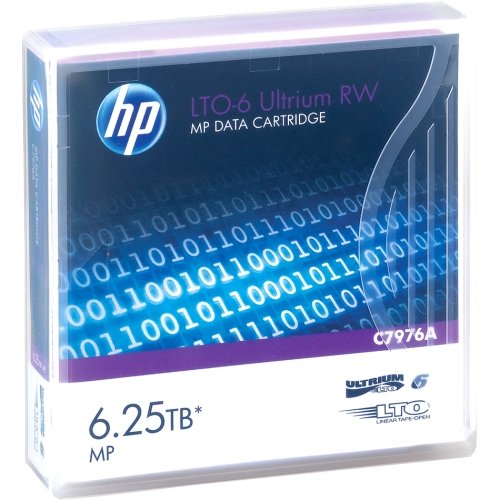 Hp, Ultrium Rw Data Cartridge Lto Ultrium 6 6.25 Tb For Storeever Lto-6, Msl2024, Msl4048, Msl8096, Storeever 1/8 G2 Tape Autoloader "Product Category: Storage/Storage Media"