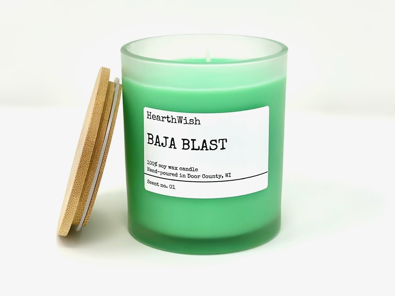 Baja Blast Mountain Dew Scented Soy Candle 10oz - Gift for Soda Lovers - Taco Bell Gift Idea - Perfect for Bedroom, Bathroom, Dorm