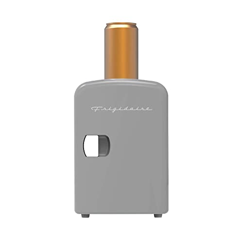 Frigidaire Grey Mini Portable Personal Fridge Cooler, 4 Liter capacity chills six 12 oz. soda cans - EFMIS149-GREY (Renewed)