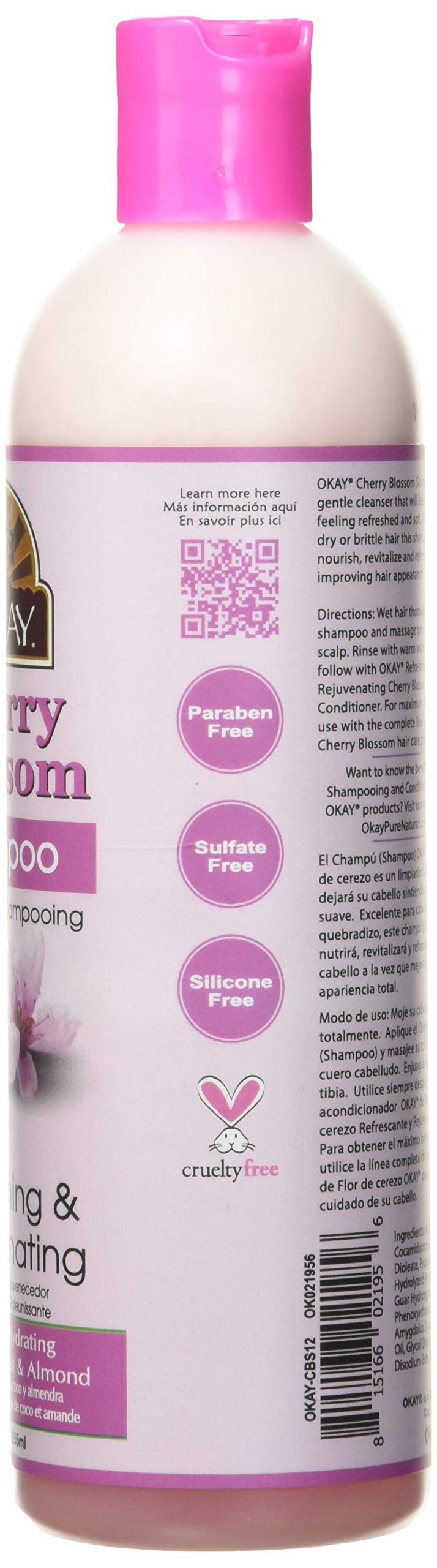 OKAY CHERRY BLOSSOM SHAMPOO 12oz / 355ml