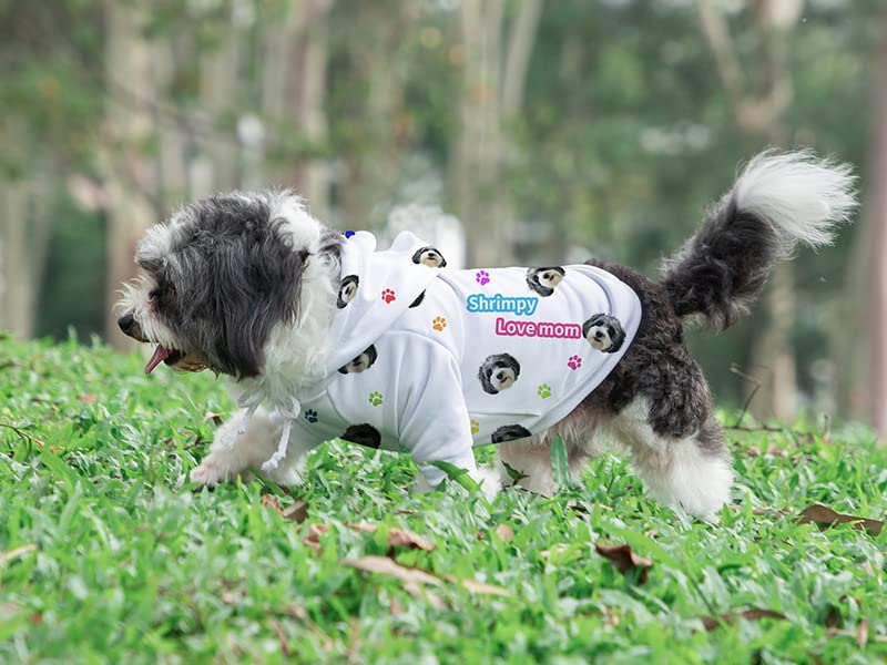 Craft Express Sublimation Blank White Pet Hoodie - Medium, Large, and Extra Large Size Hoodies for Pets Ready to be Personalized - Set of 2 (XX-Large)