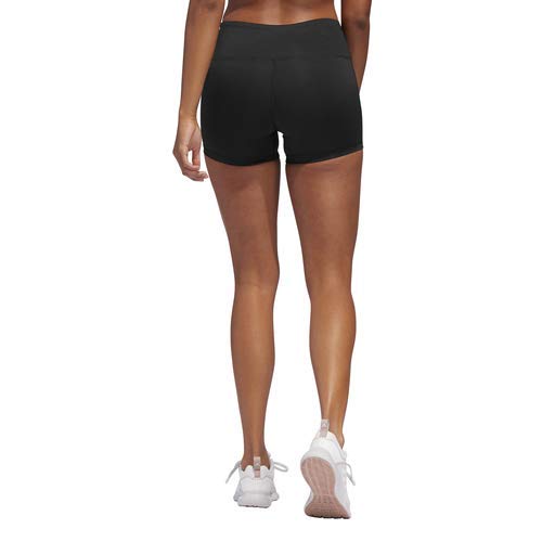 adidas Women's 4-Inch Compression Fit Quarter Length Volleyball Performance Yoga Short Tights, Black, Small