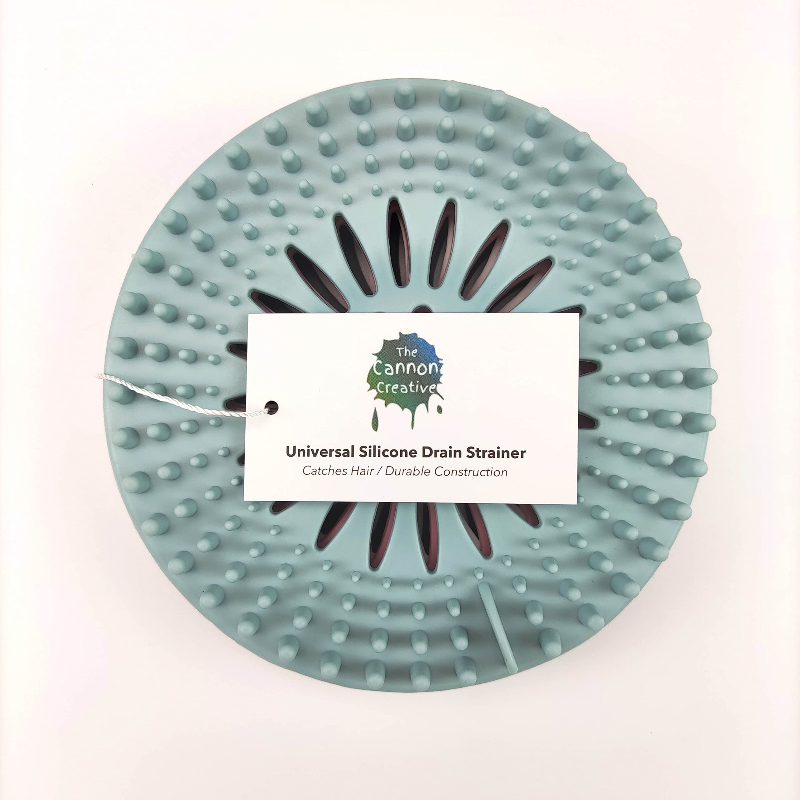 Drain Strainer Hair and Debris Catcher Set Shower and Sink Drain 4 Pack, 5.12β *5.12β *0.48β, White, Blue, Pink, Dark Gray
