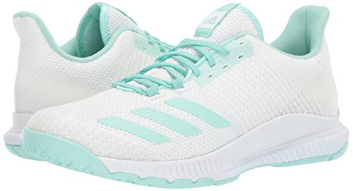 adidas Women's Crazyflight Bounce 2 Shoes, White/Clear Mint/Clear Mint, 14 M US
